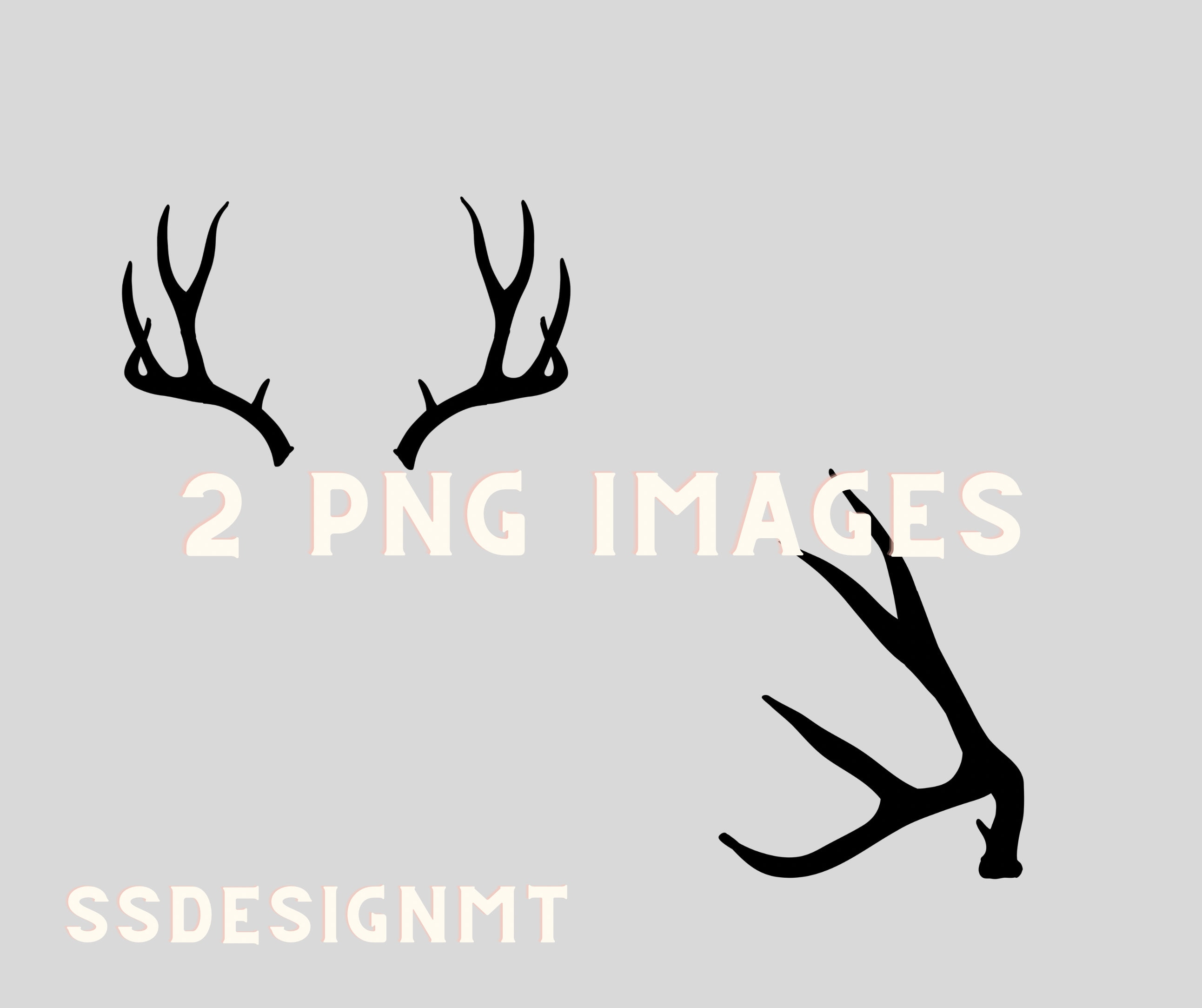 Mule Deer Antler Silhouette