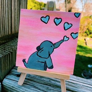 VSCO Inspired Mini Canvas Paintingseasel - Etsy