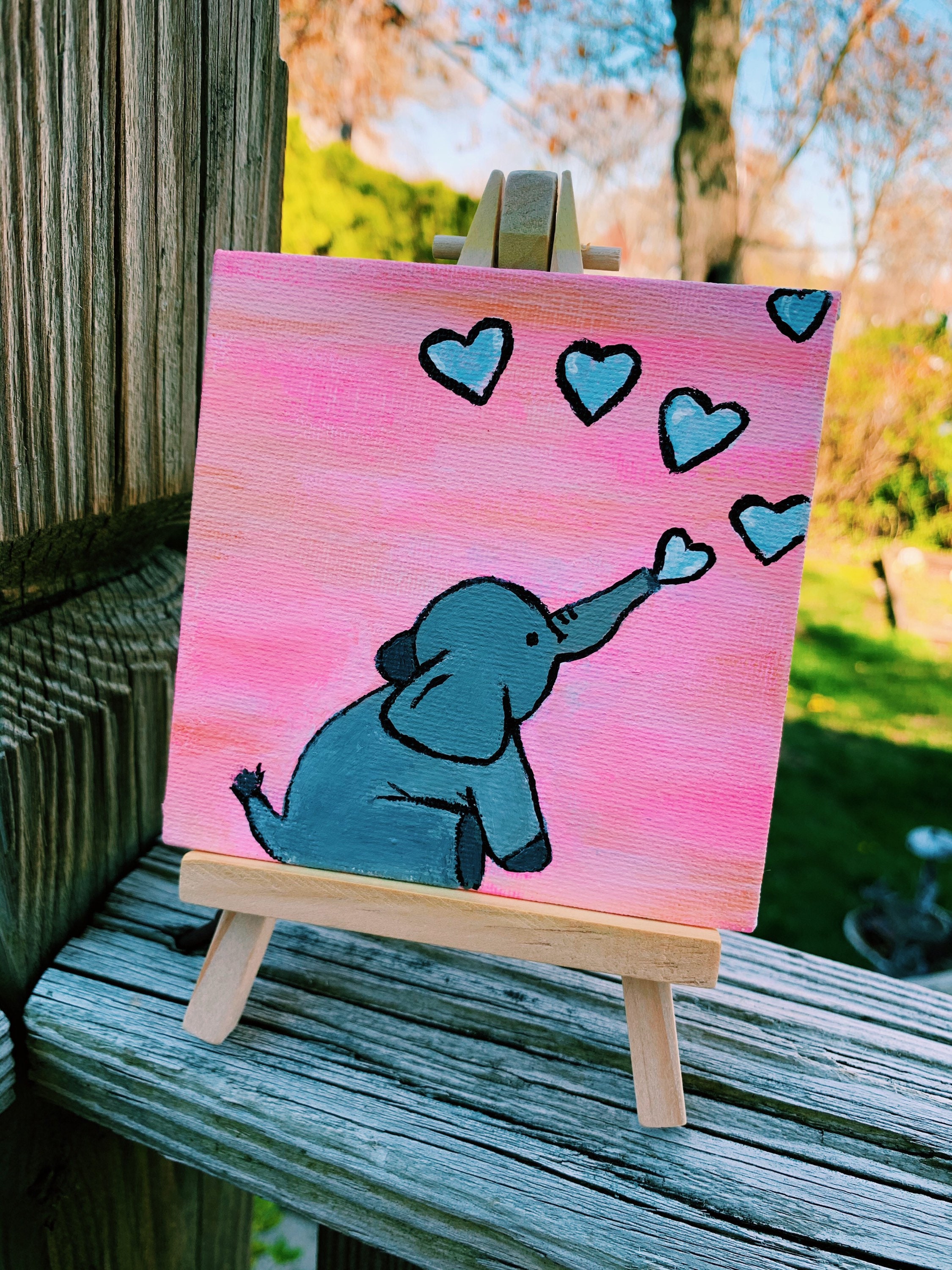 VSCO Inspired Mini Canvas Paintingseasel - Etsy