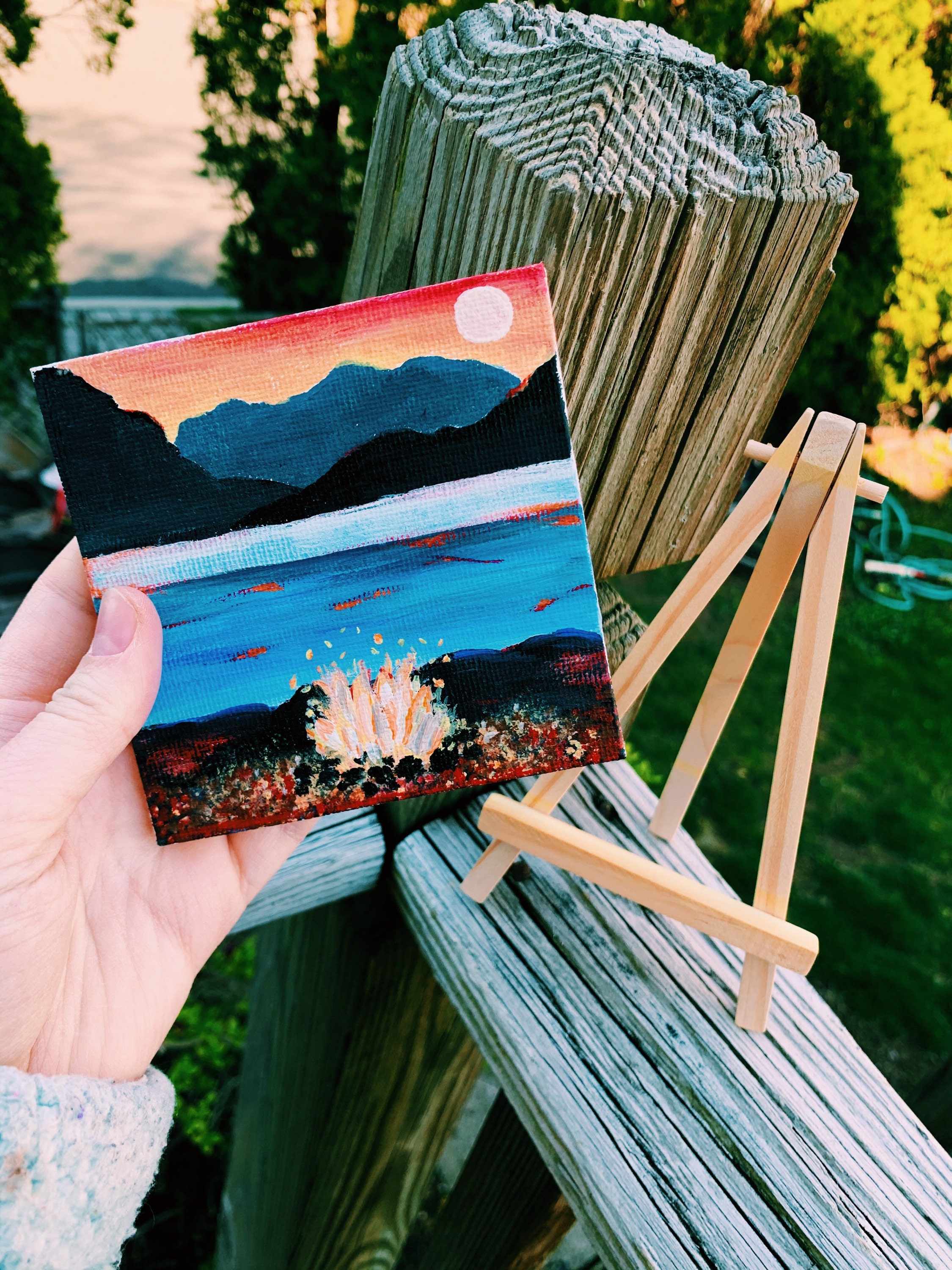 VSCO Inspired Mini Canvas Paintingseasel - Etsy