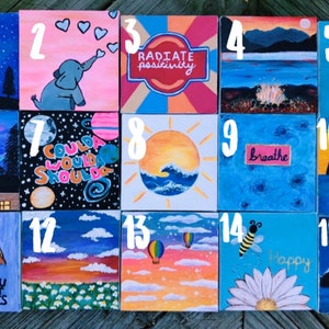 VSCO Inspired Mini Canvas Paintingseasel - Etsy