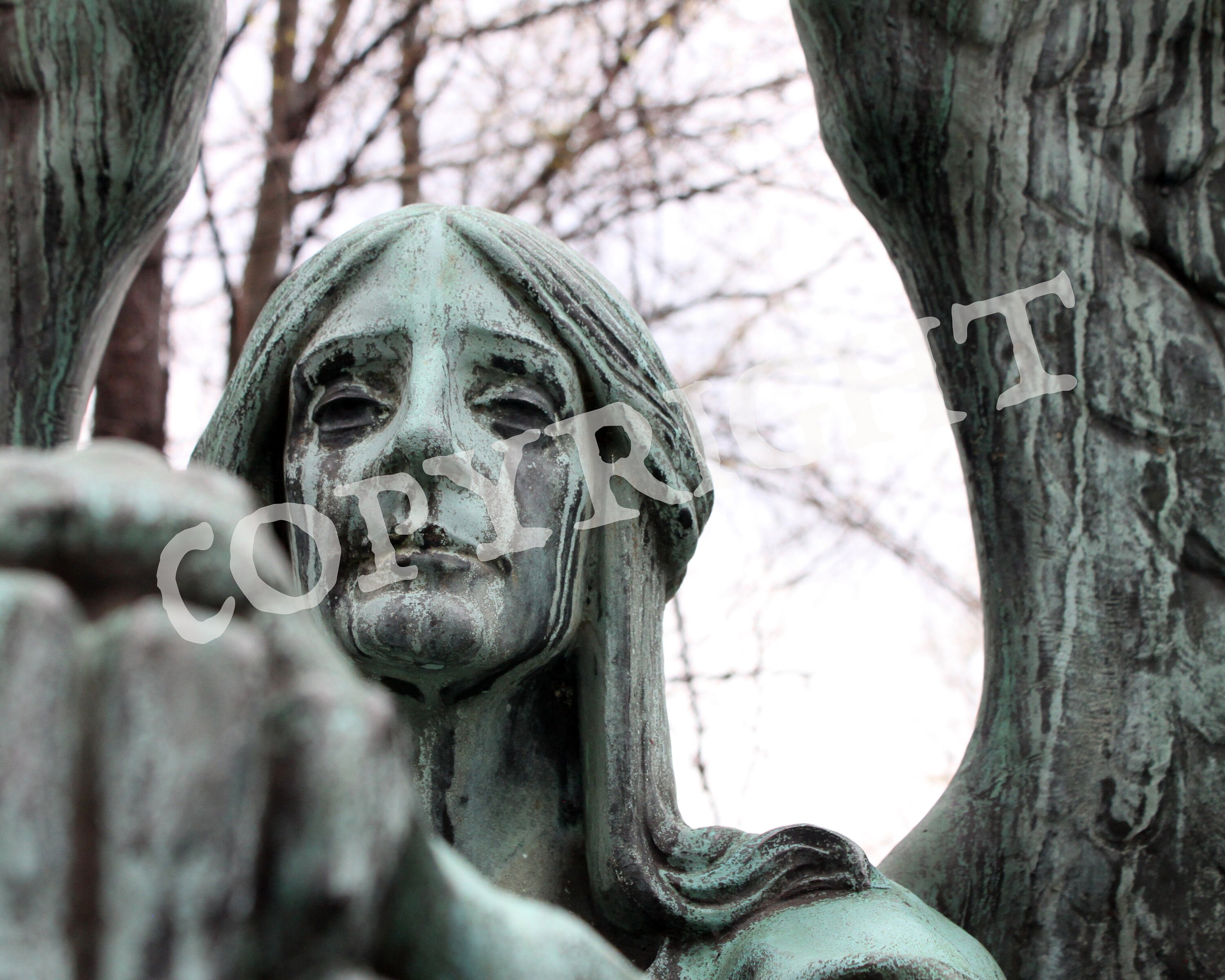 Haserot Angel 8x10 Photo Lake View Cemetery | Etsy