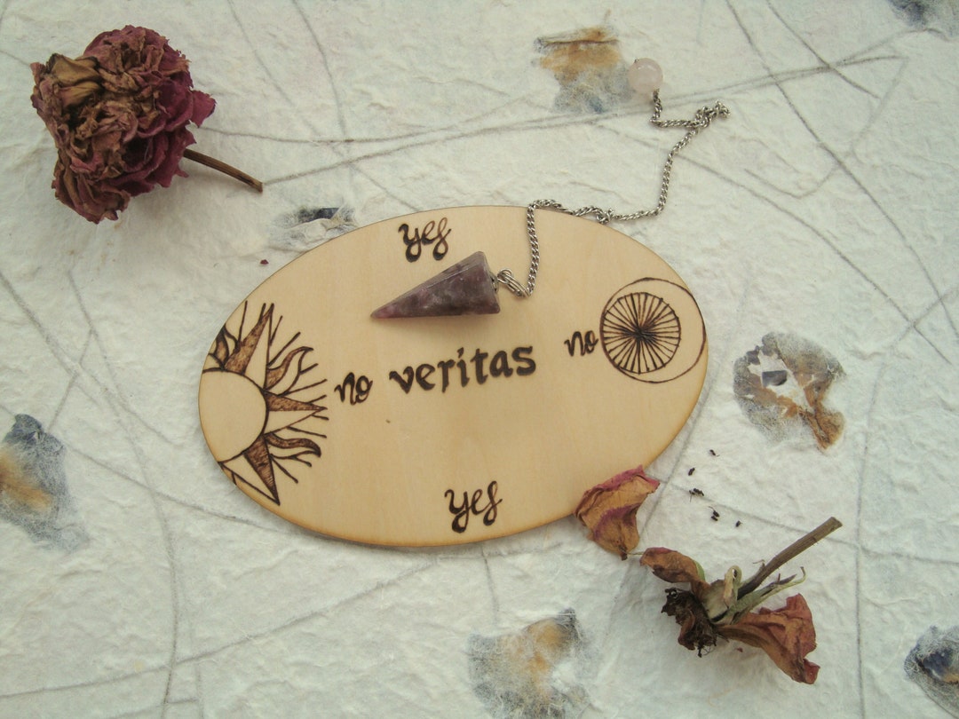 Handmade Pendulum Board With Sun, Moon and Truth Symbols, Yes and No ...