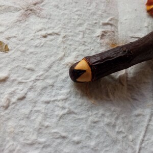 Greek Plum Mini Wand With Pentacle and Vines Design - Tool for ...