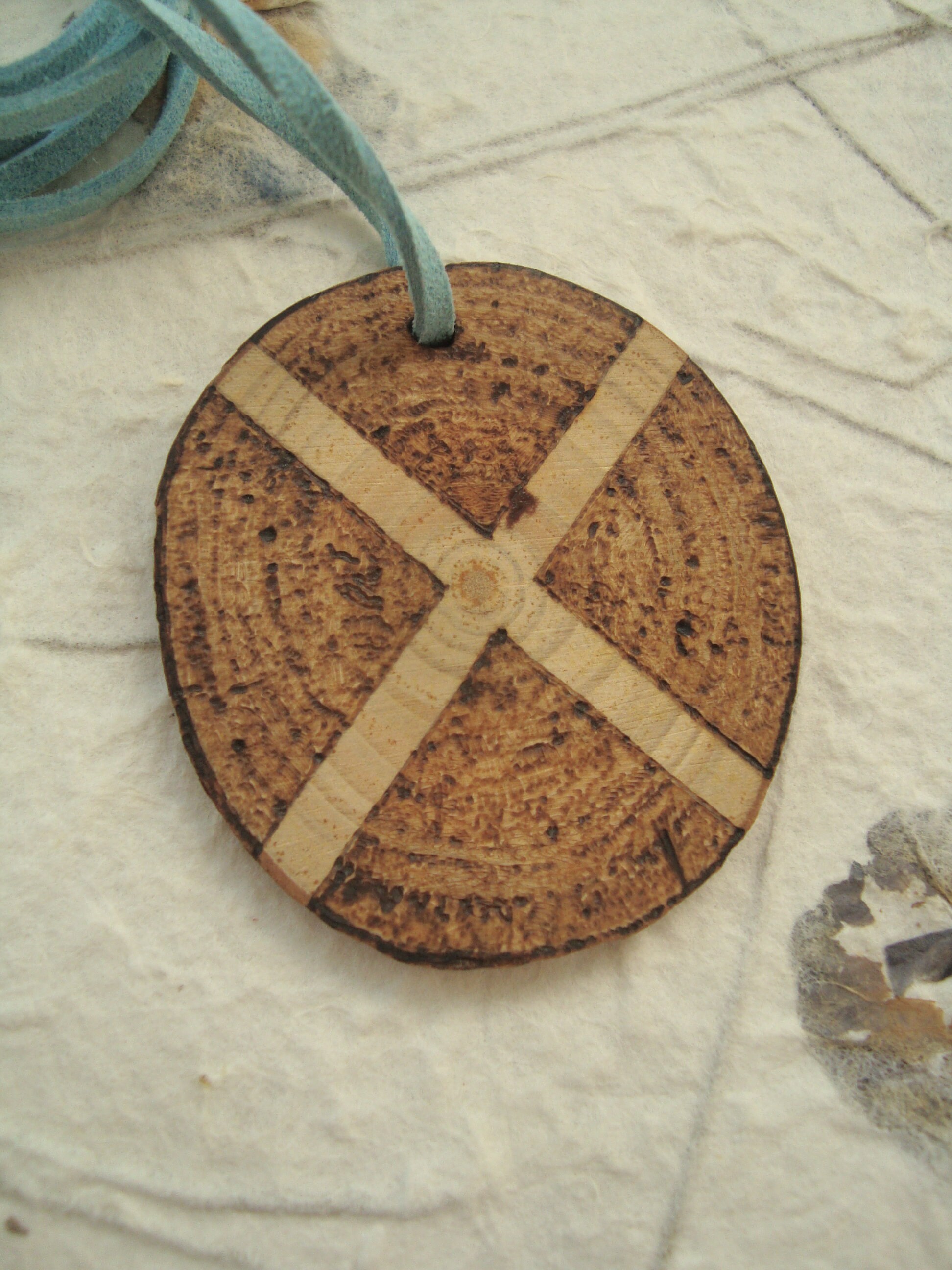 Gebu Wood Burned Pendant Gebo Viking Rune Lucky Charm Rune - Etsy