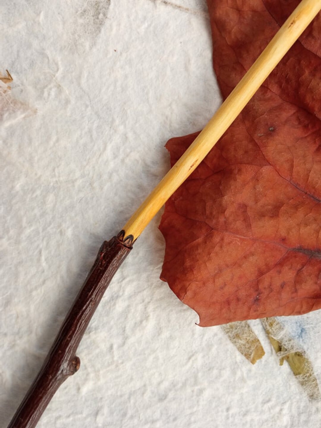 Greek Plum Mini Wand With Pentagram Wood-burn - Tool for Witchcraft ...