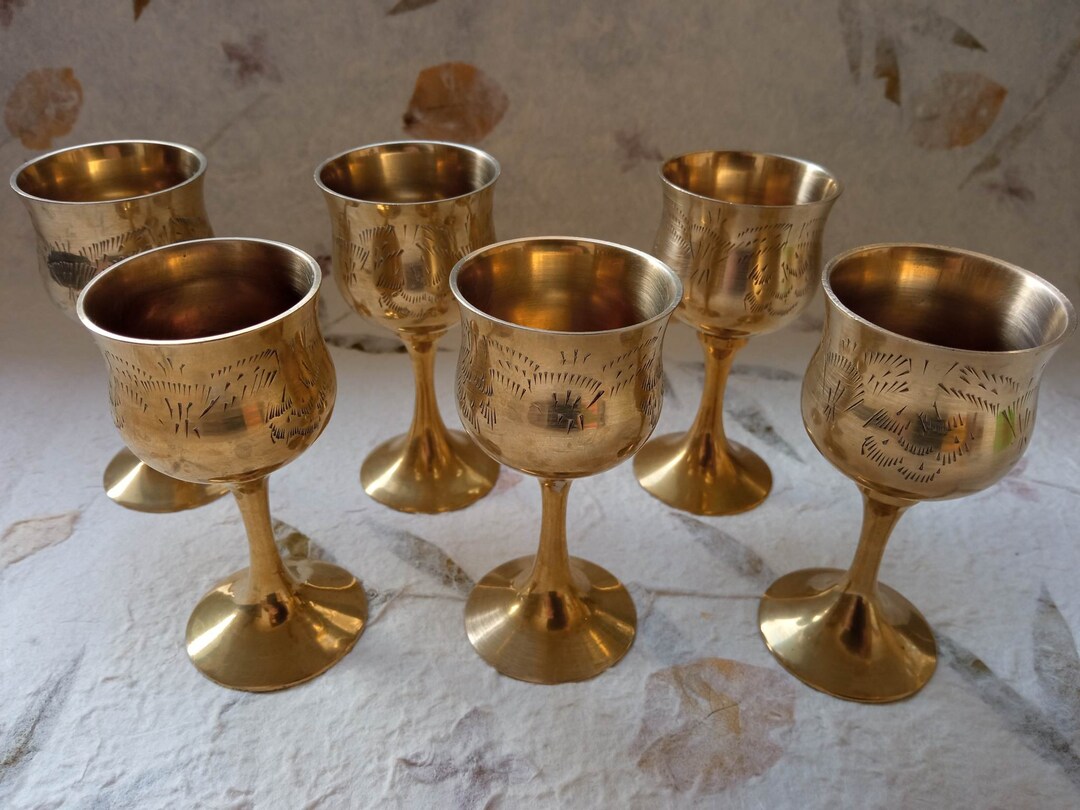 1 Antique Bronze Chalice With a Leafy Pattern -altar Tool for ...