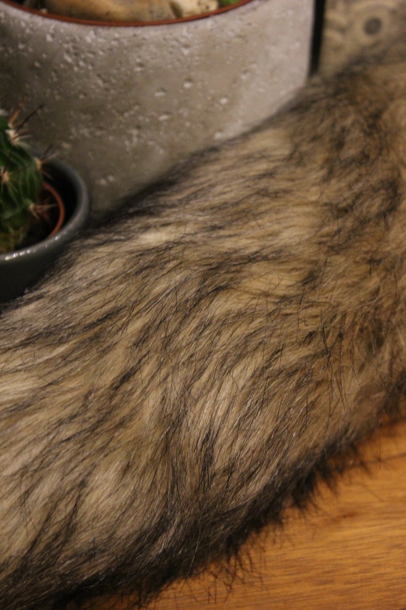 Clip-on Faux Fur Wolf Fursuit Cosplay Tail timber Wolf 15 - Etsy