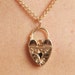 Vintage Heart Padlock Locket With Hidden Key - Etsy