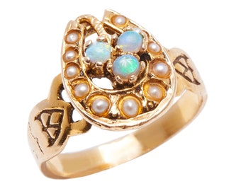 Antique Horseshoe Ring - Etsy