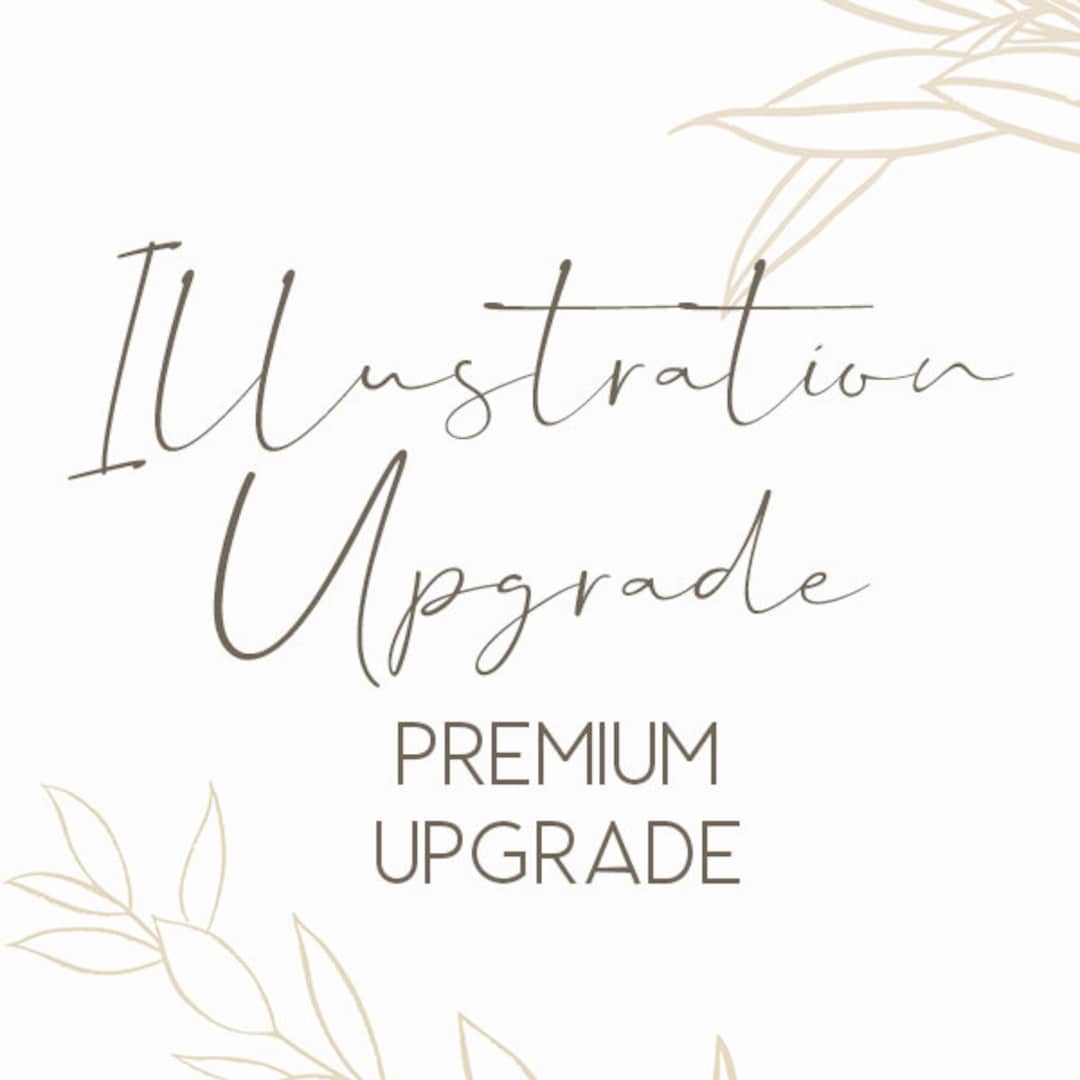 Illustration Upgrade - Extra Customization - Etsy