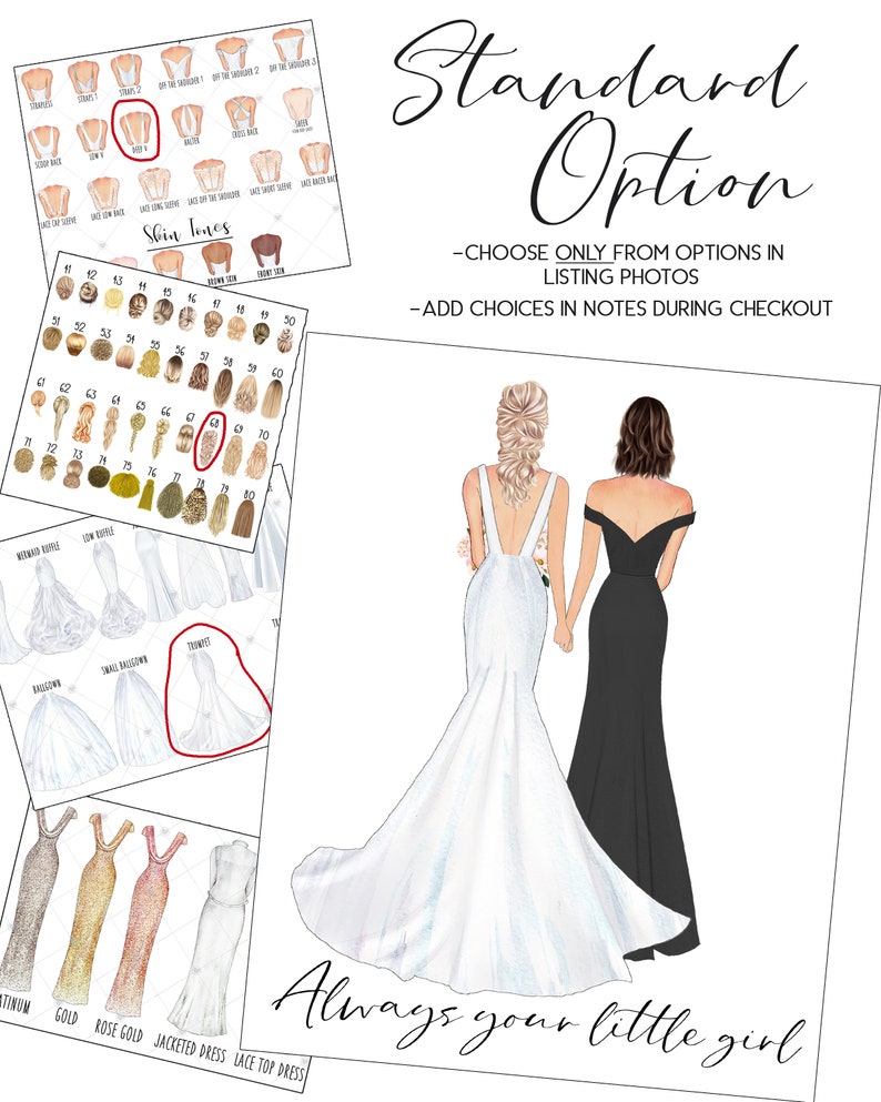 Mother of the Bride Illustration Wedding Parent Print | Etsy