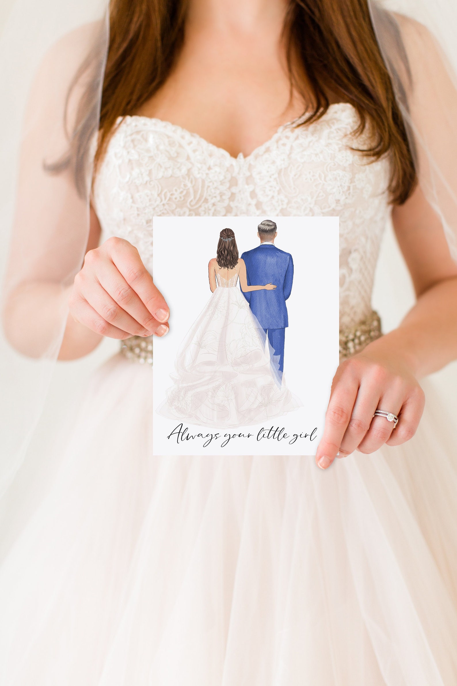 Father of the Bride Illustration Wedding Parent Print | Etsy