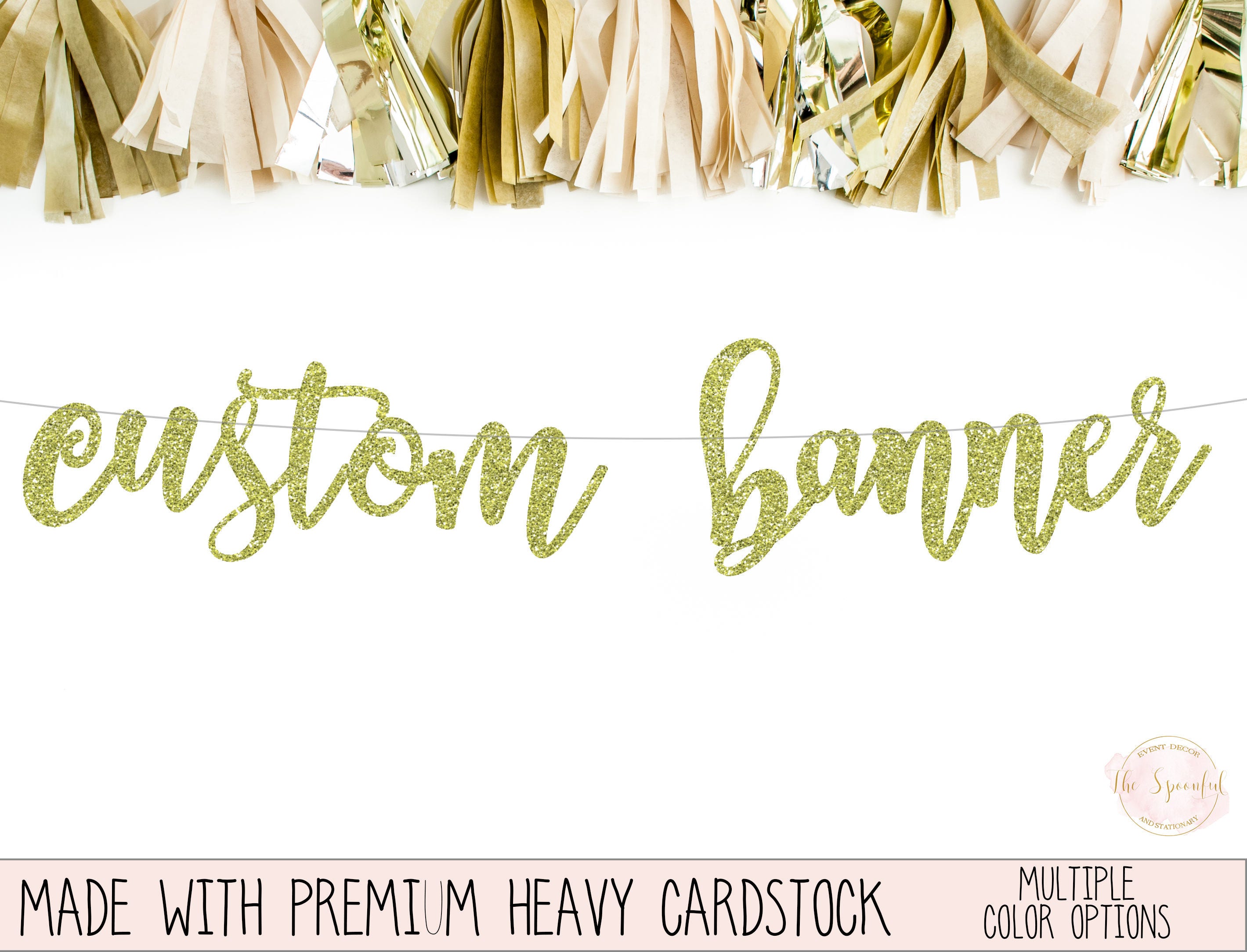 Glitter Banner Custom Glitter Banner Custom Banner Script | Etsy