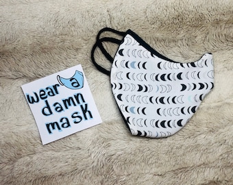 Crescent Moon Mask | Etsy