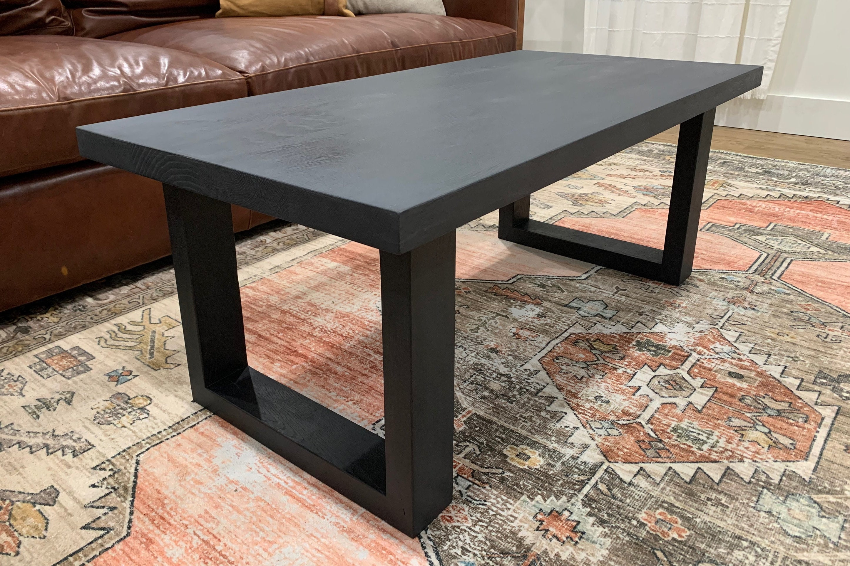 Modern Black Coffee Table - Etsy