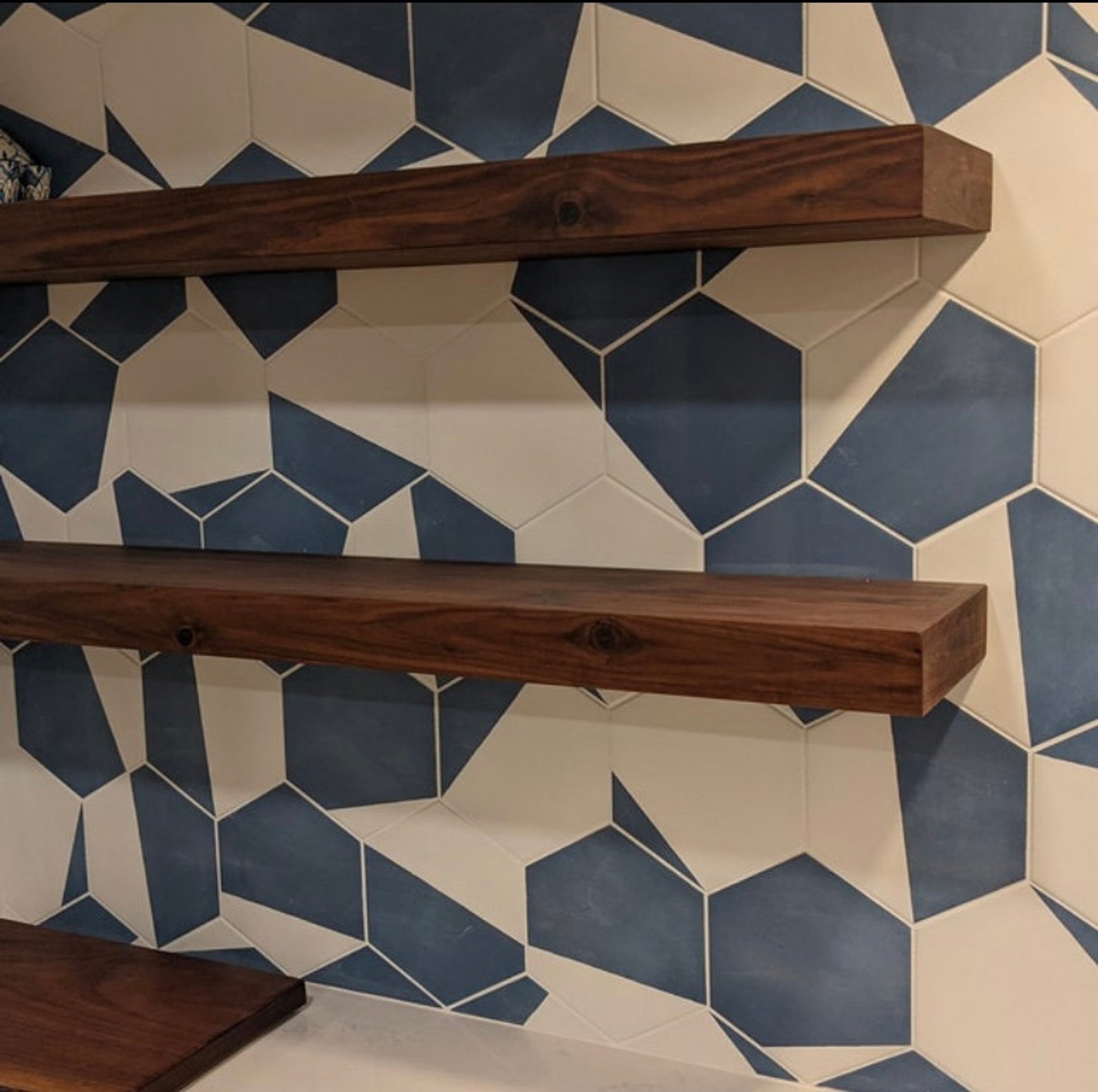 Custom Floating Shelves | Solid Wood Wall Shelves | Modern Rustic ...