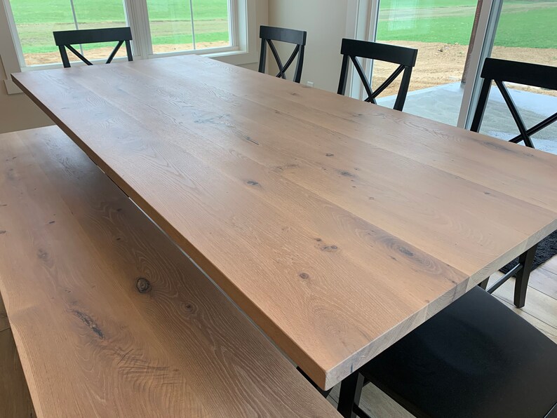 White Oak Farmhouse Table - Etsy