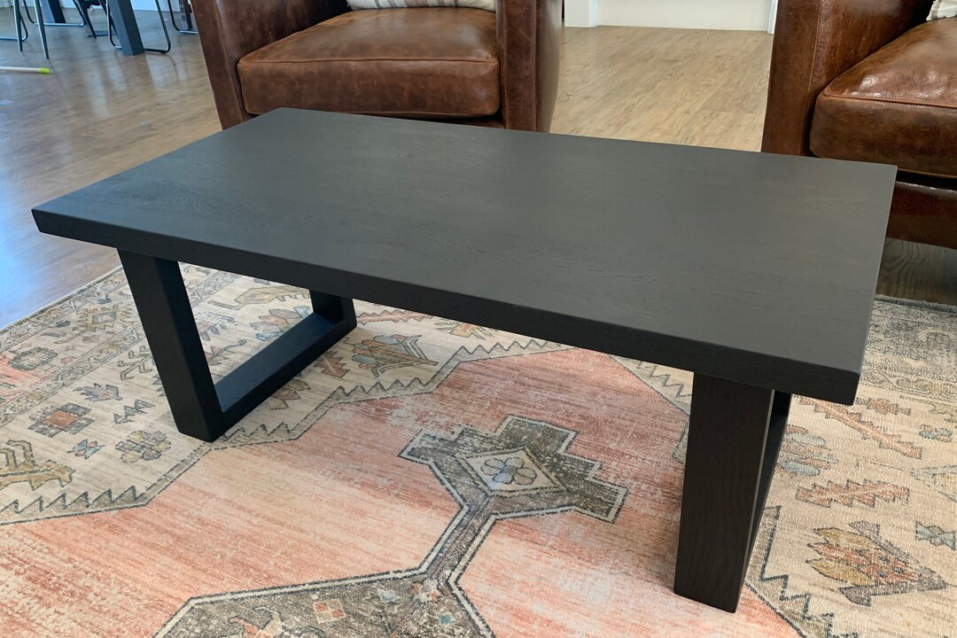 Modern Black Coffee Table - Etsy