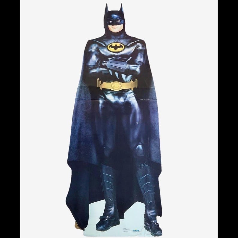 1989 OFFICIAL Batman Starmakers Promotional Cardboard Display Standee ...