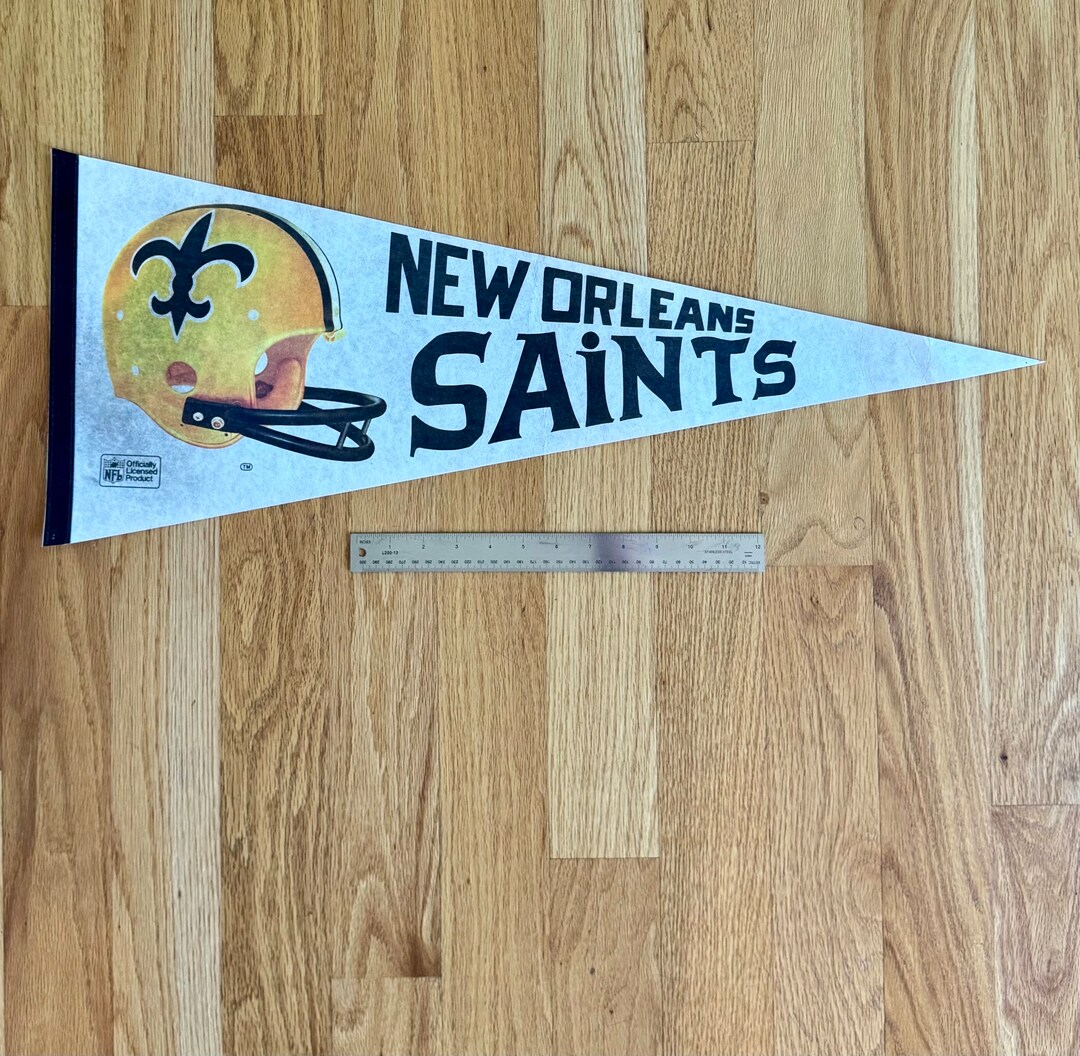 Vintage NFL New Orleans Saints Football Banner Pennant - Etsy