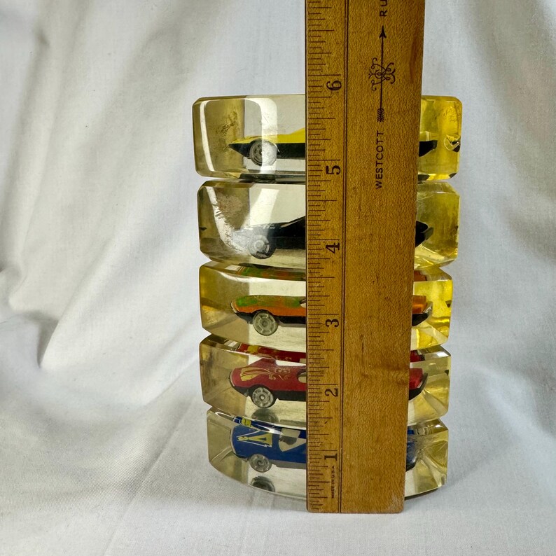 Lucite Matchbox Hot Wheels Cars Table Lamp Parts Swivel Stacks Rare ...