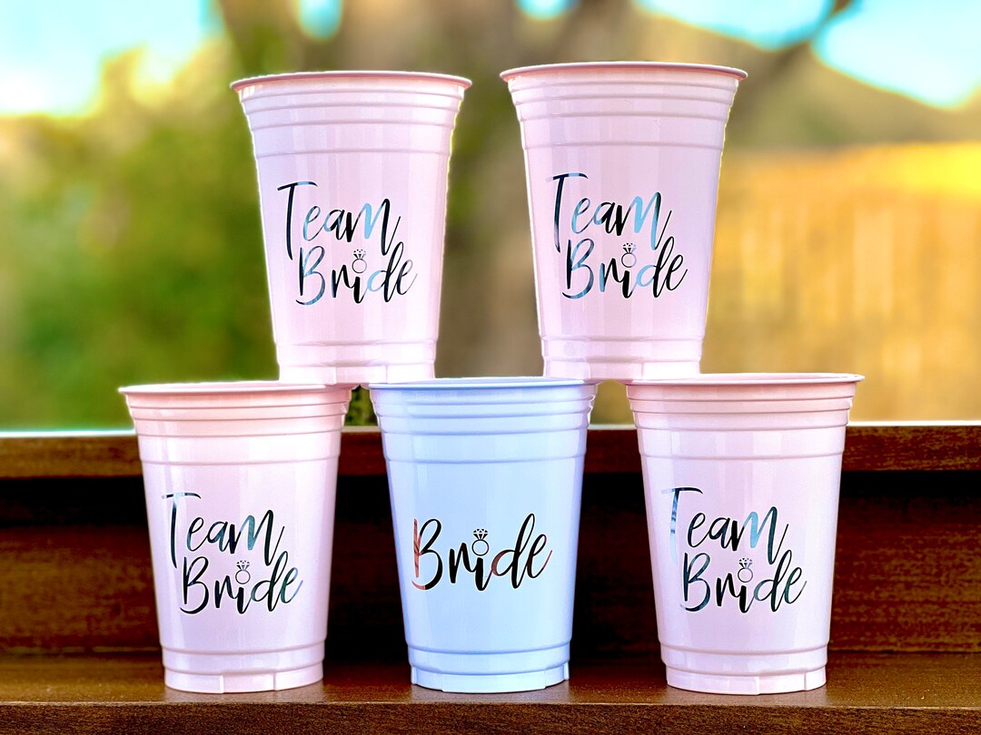 Bride Tumbler Team Bride Tumbler Bachelorette Party Bride Tribe Bridal ...