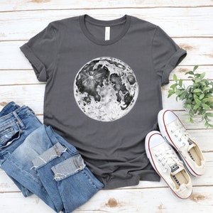 Full Moon Shirt Moon T Shirts Moon Graphic T Shirt Moon Phase - Etsy