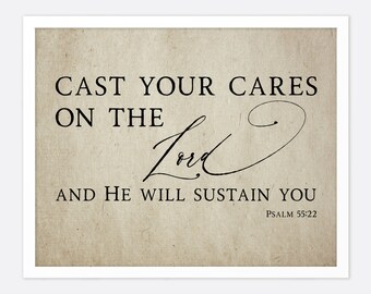 Cast Your Cares | Etsy