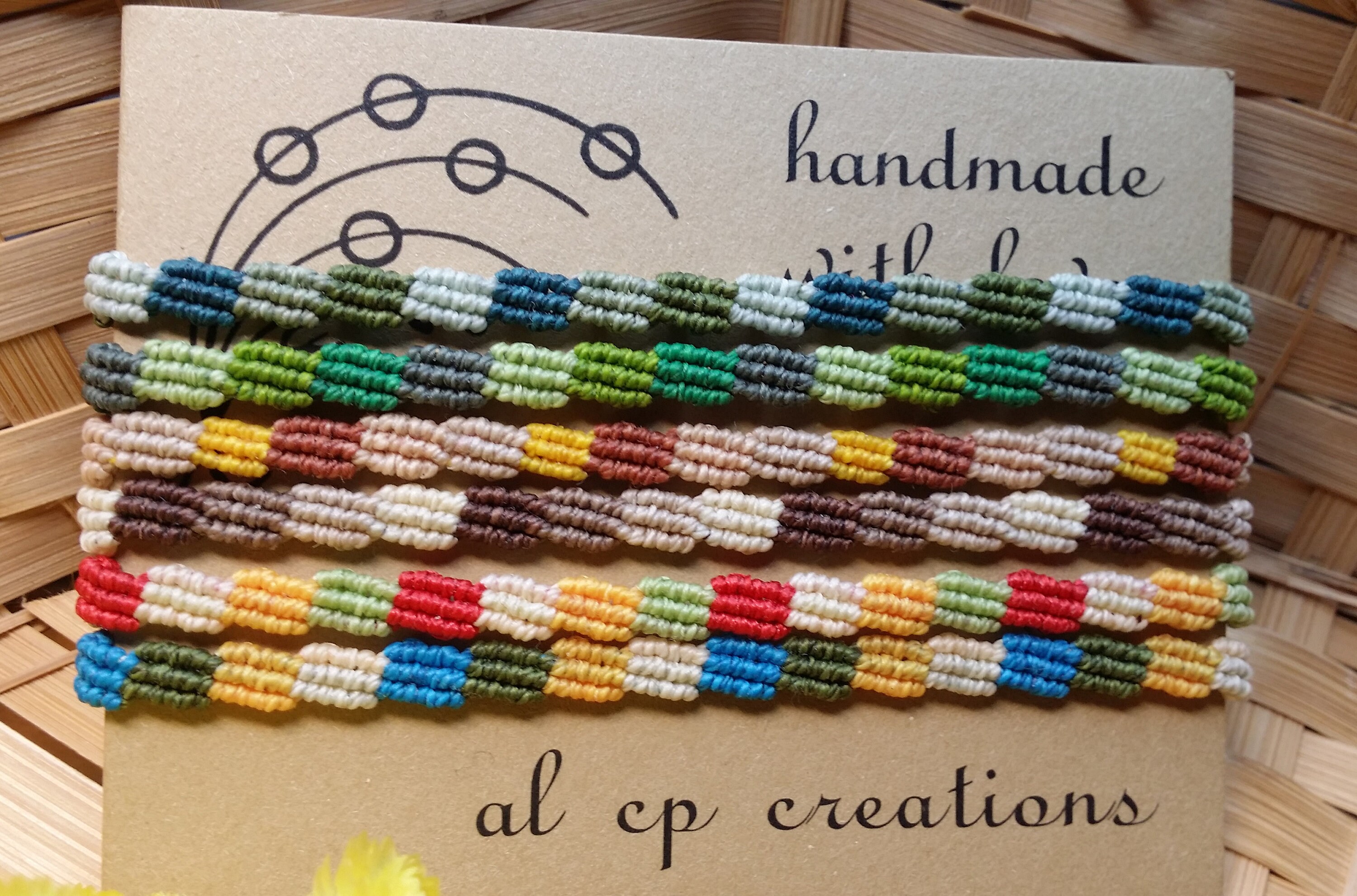 Macrame Bracelet Handmade Bracelet Multicolored Bracelet Braided ...