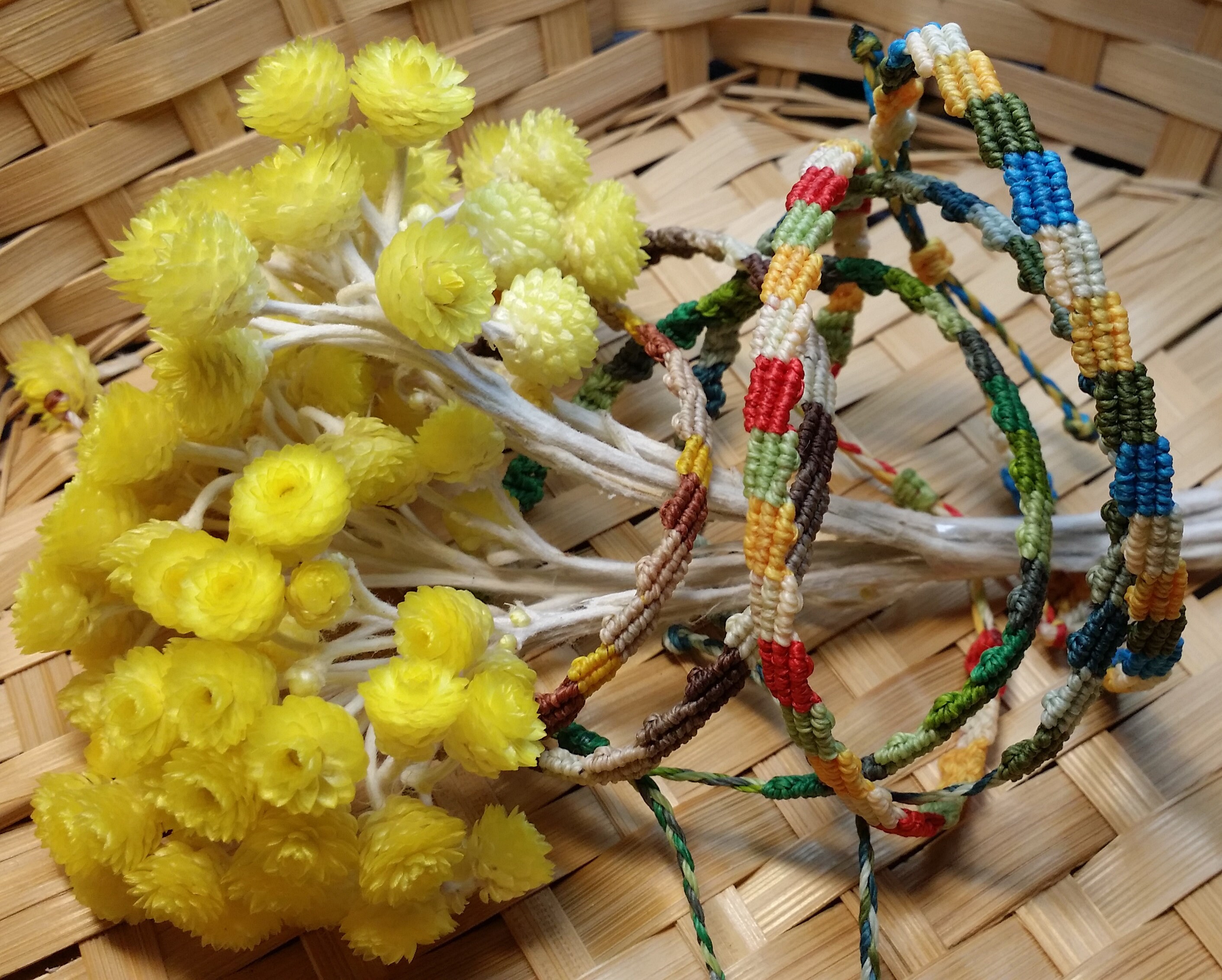 Macrame Bracelet Handmade Bracelet Multicolored Bracelet Braided ...