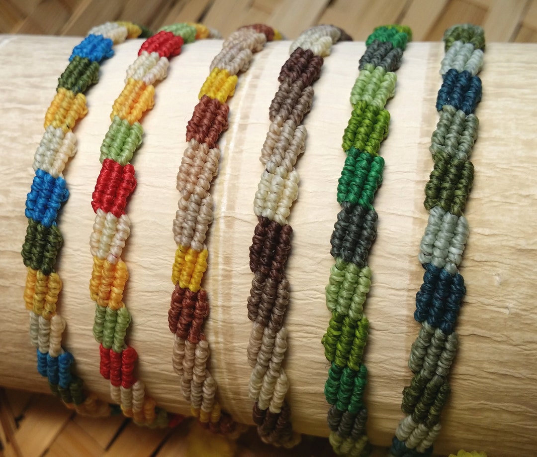 Macrame Bracelet Handmade Bracelet Multicolored Bracelet Braided ...