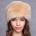 Beige Fur Hat. Fur Sable Hats. Luxury Sable Hat. Sable Hat. Woman ...