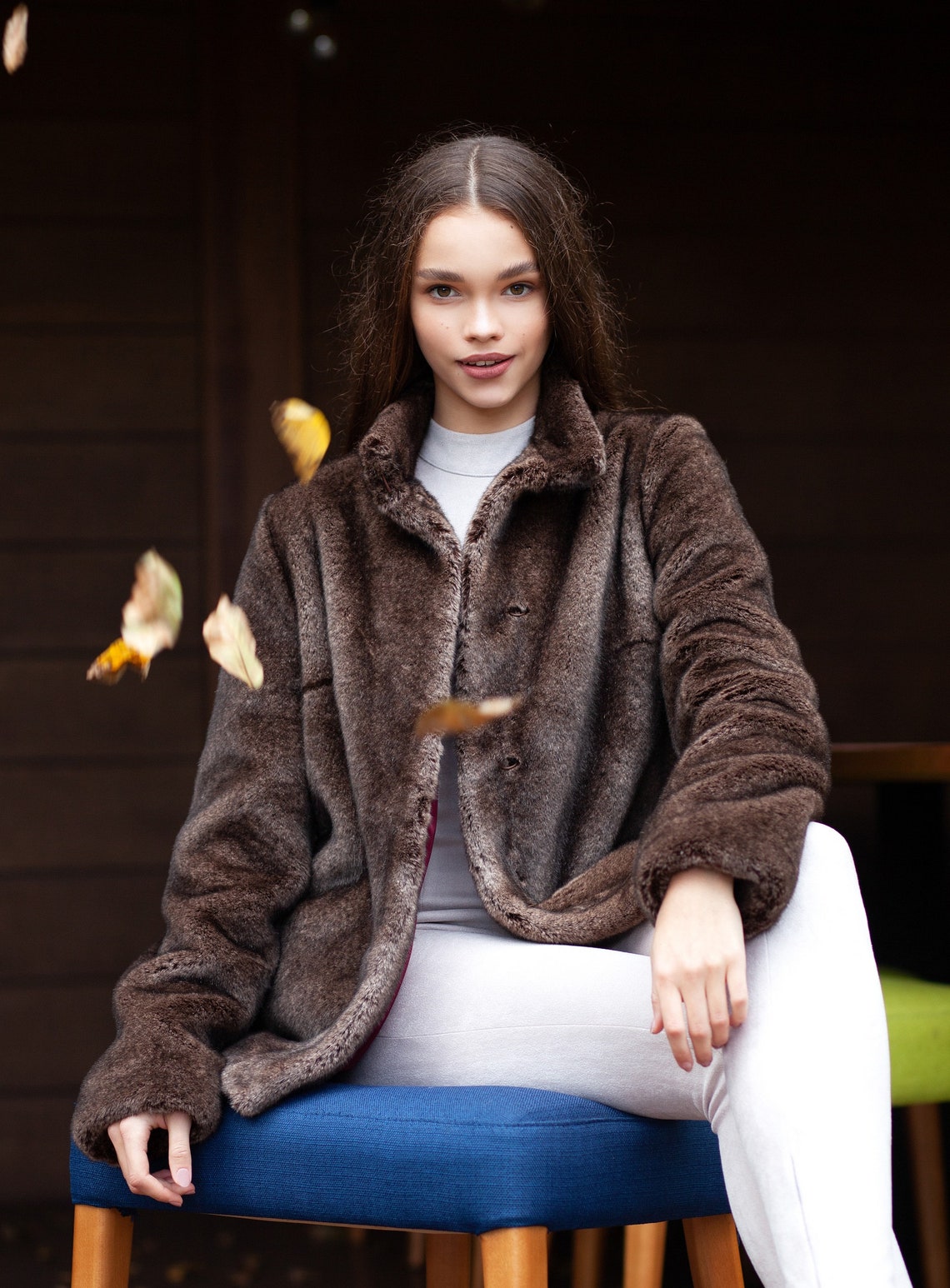 Faux Coat. Fake Mink Coat. Faux Fur Coat. Faux Mink Coat. - Etsy