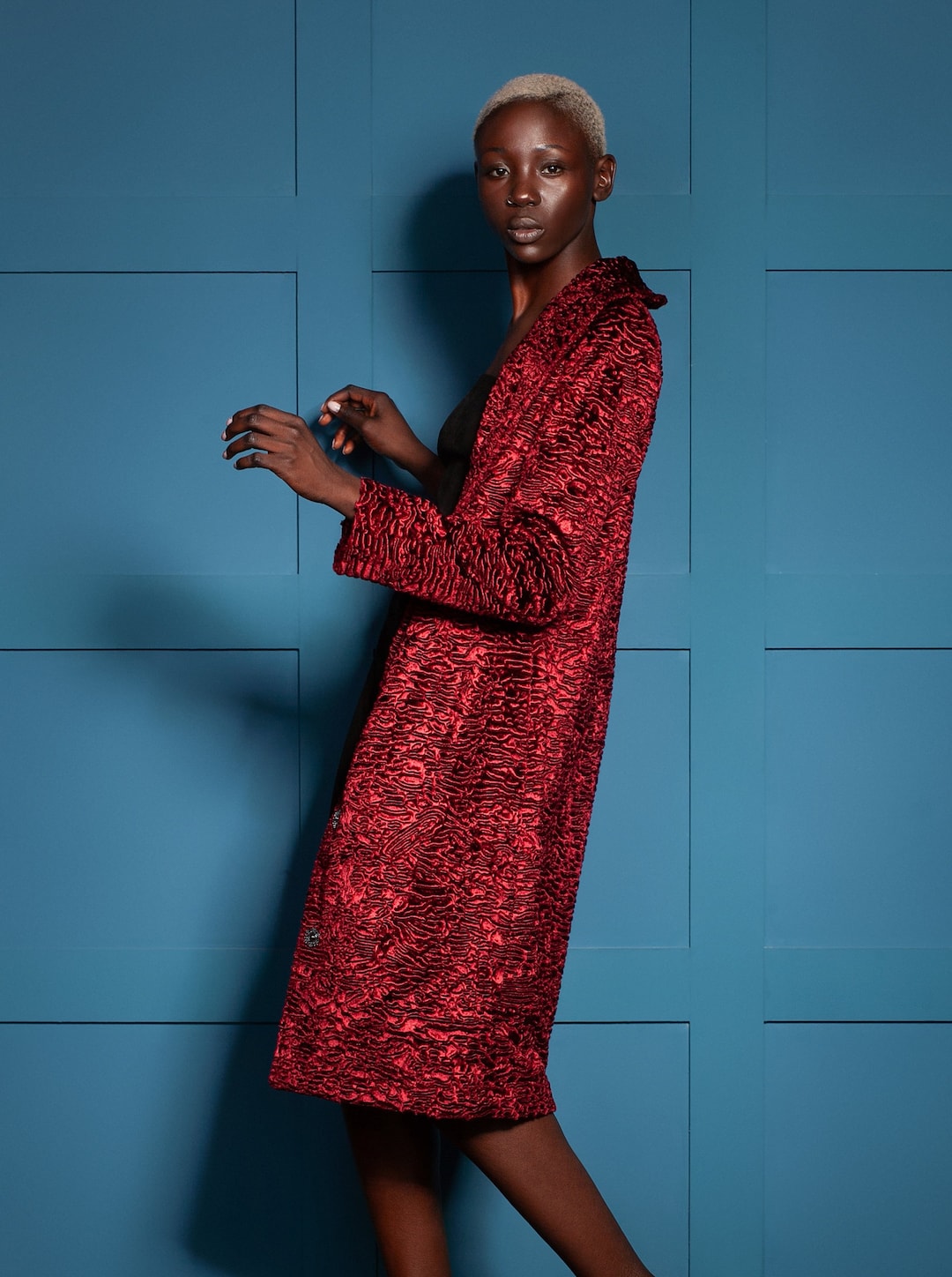 Teen Faux Fur French. Bright Coats. Shiny Fur Coat. Bright Red Coats ...