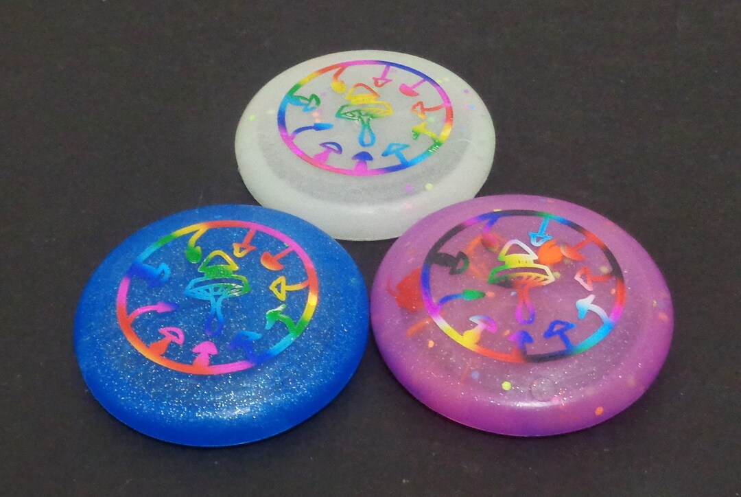New Disc Golf 3 Pico Can Topper Minis. 2.5". Floating Mushroom Basket ...