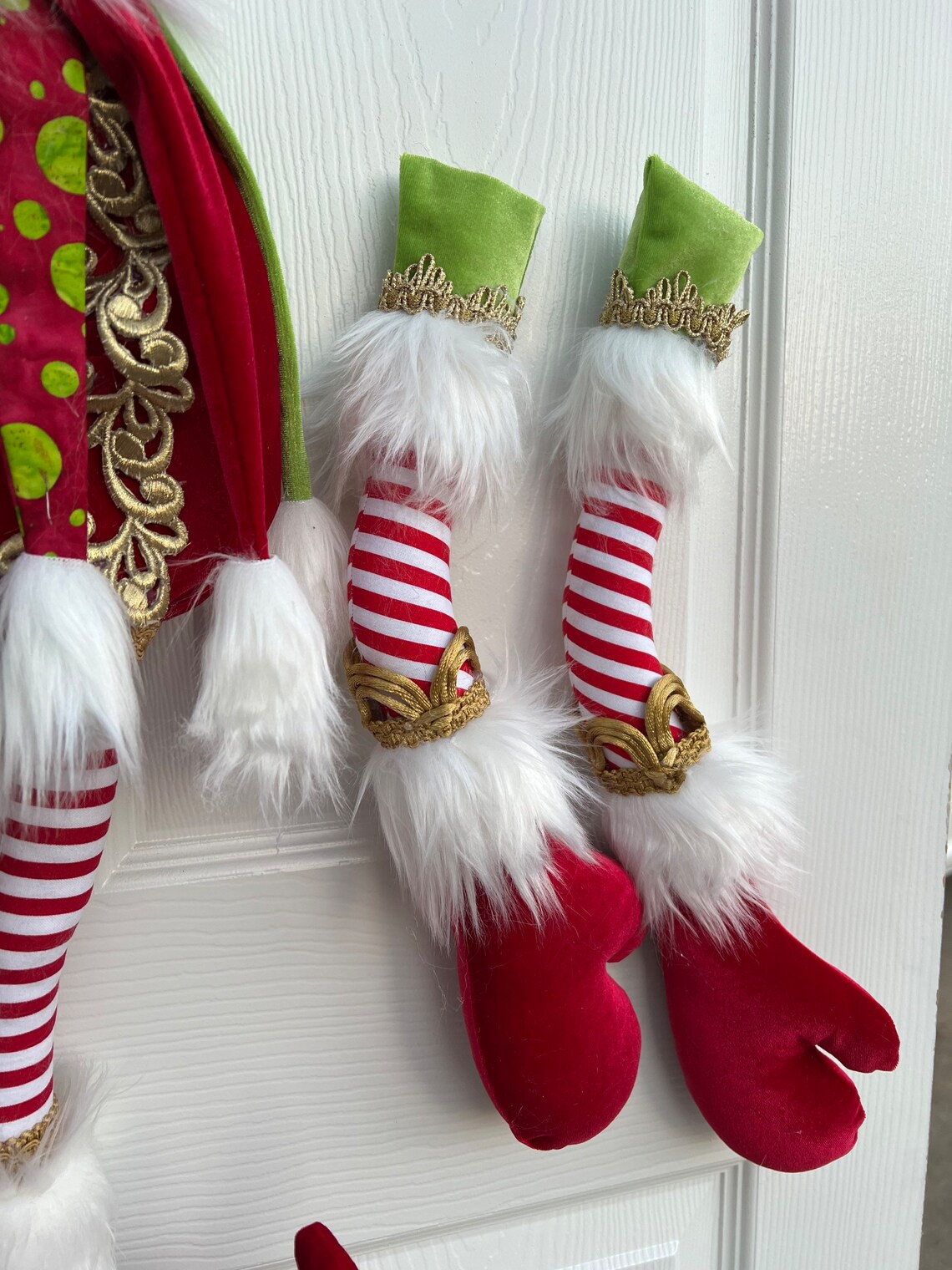 Elf Wreath Attachment for the Front Door - Etsy