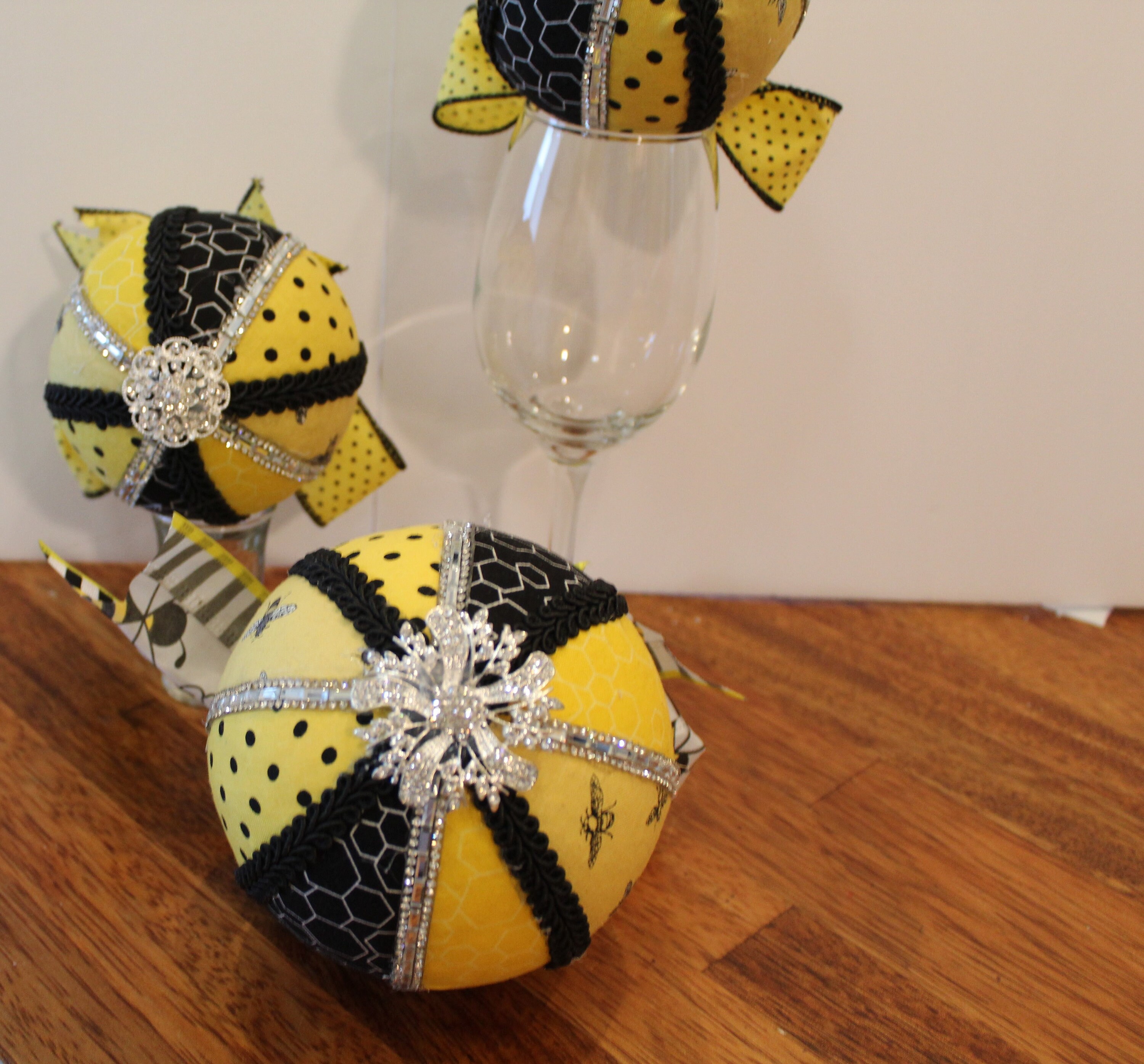 These gorgeous fabric balls are handmade by me and are | Etsy