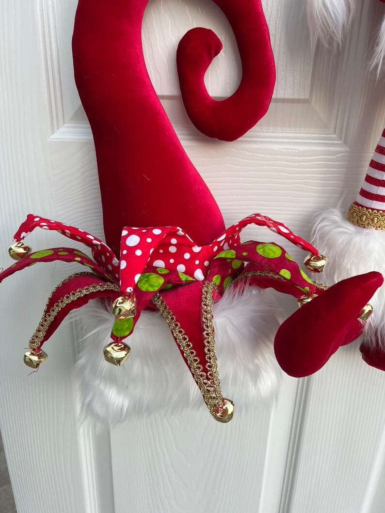 Elf Wreath Attachment for the Front Door - Etsy