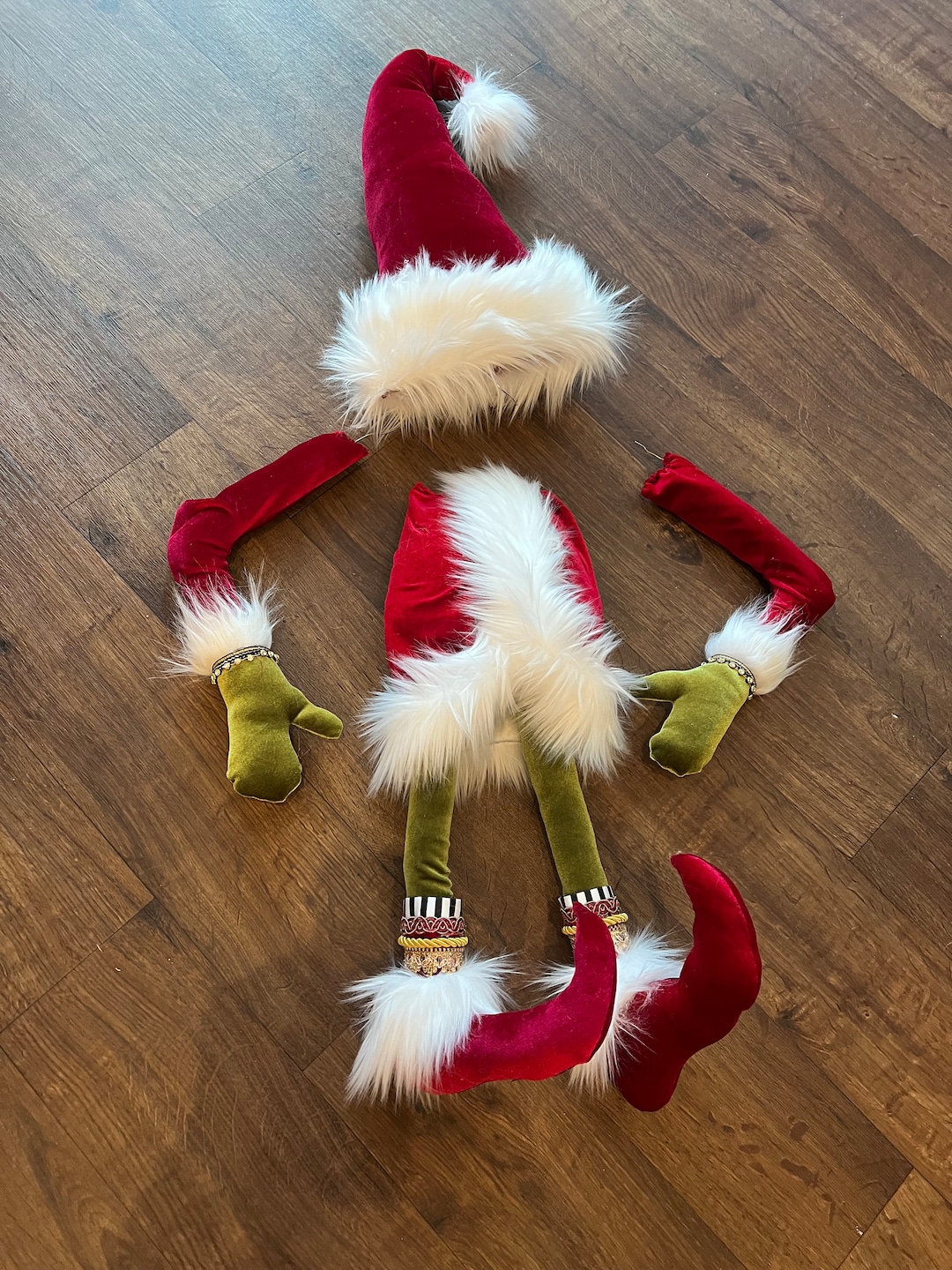 Santa Wreath Attachment to Greet Your Guests.designed by - Etsy