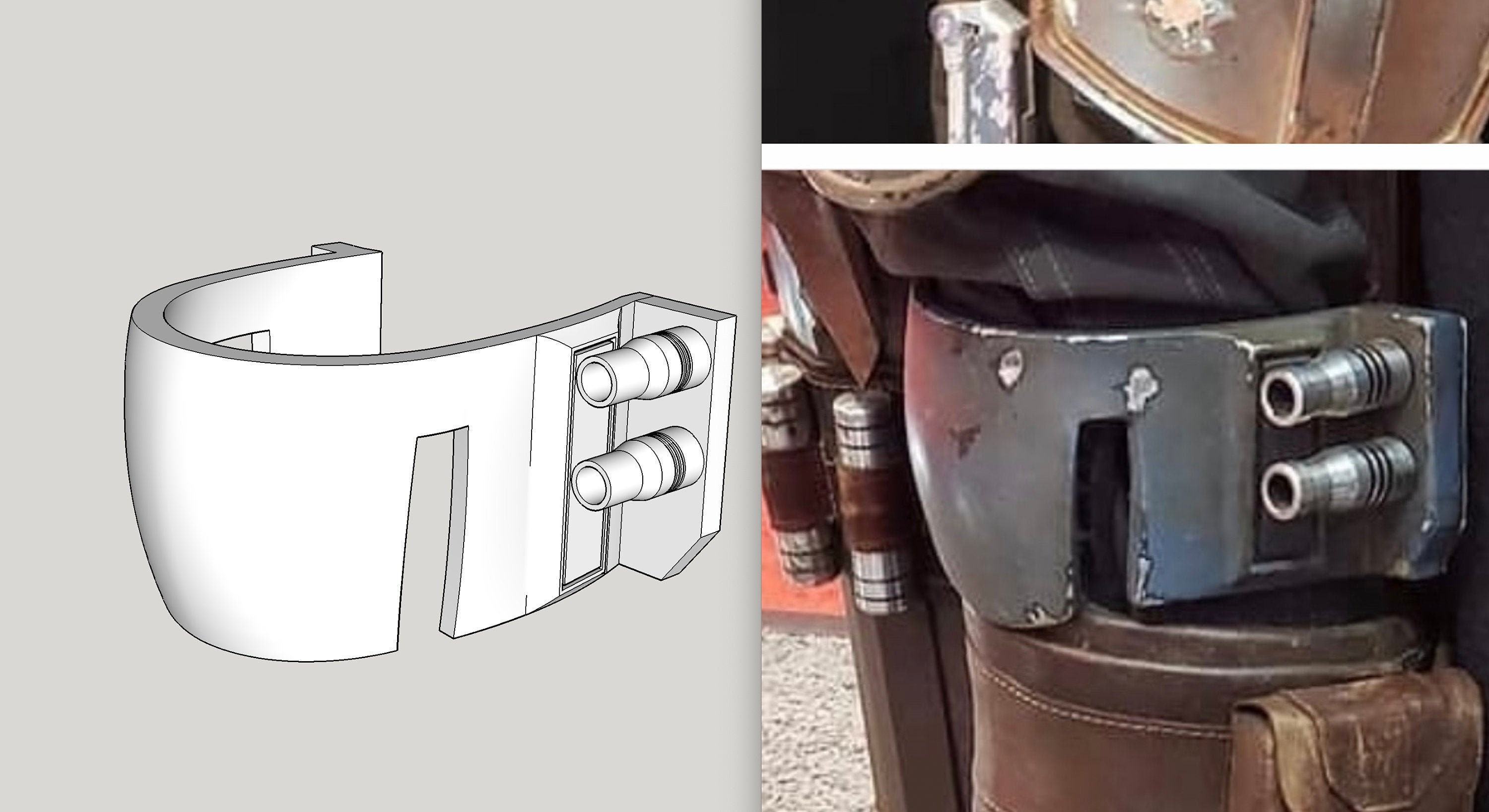 Mandalorian Inspired Knee Armor 3D Model for 3D Printing - Etsy Australia