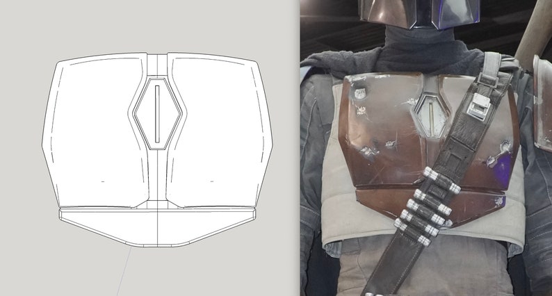 Mandalorian Inspired Chest Armor From Chapter 1-3 and Death Watch 3D ...