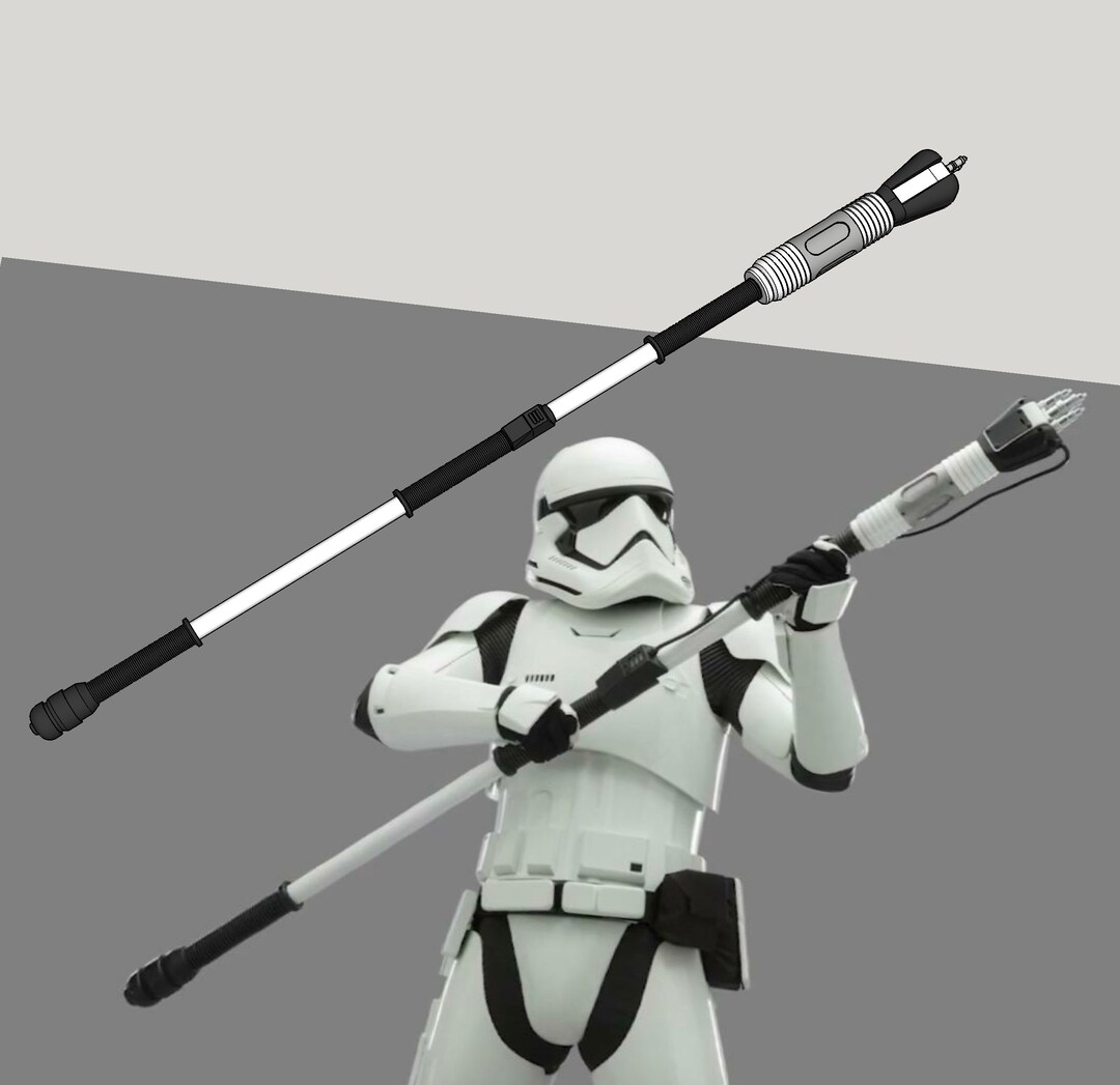 First Order Electroprod Trooper Stormtrooper Staff 3D Model STL for 3D ...