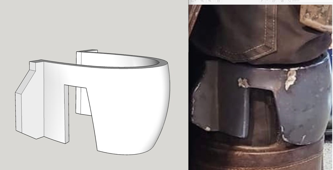 Mandalorian Inspired Knee Armor 3D Model for 3D Printing - Etsy
