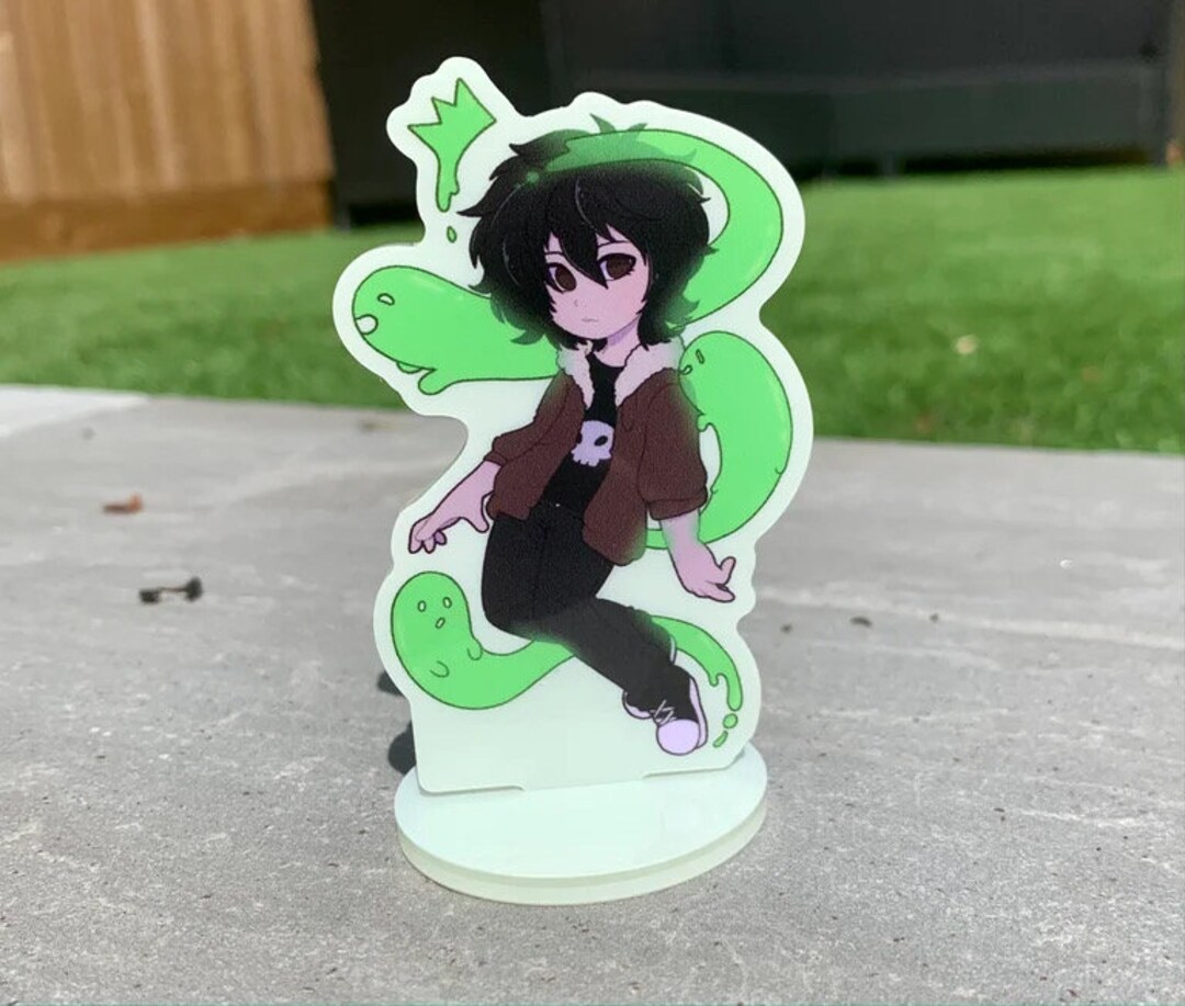 PJO Glow in the Dark Nico Di Angelo Standee, Acrylic Book Stand - Etsy