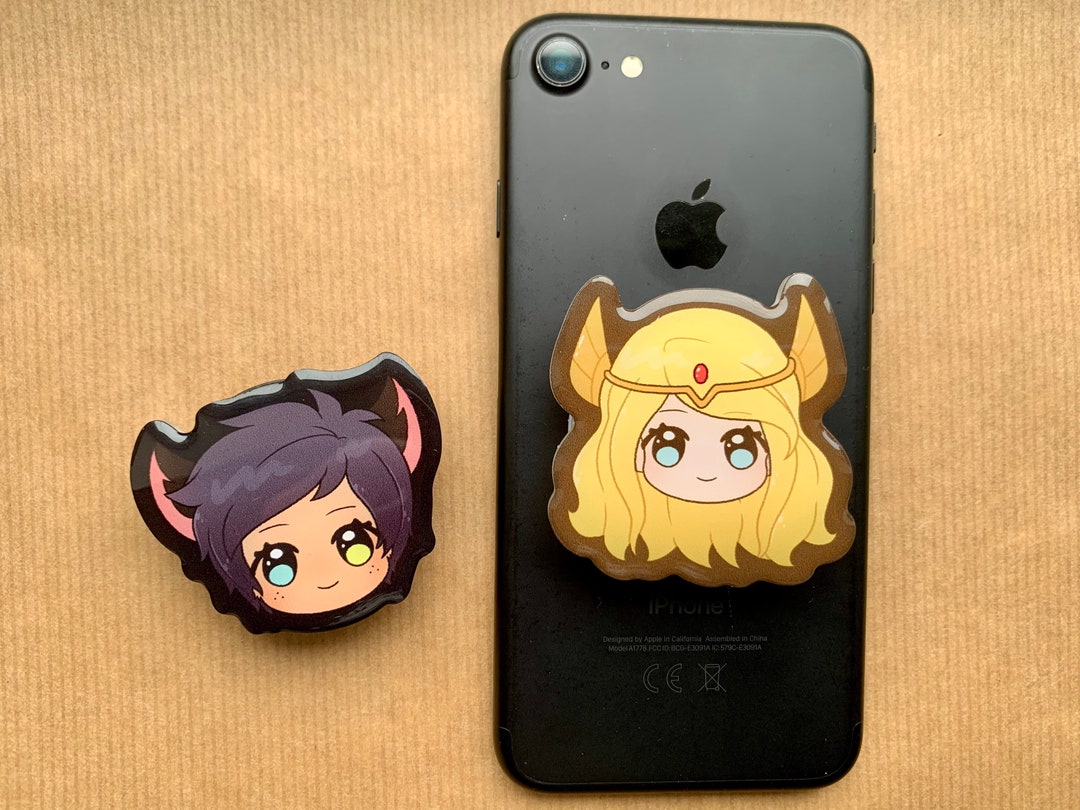 She-ra Acrylic Phone Grip, Catra and Adora Phone Charms - Etsy