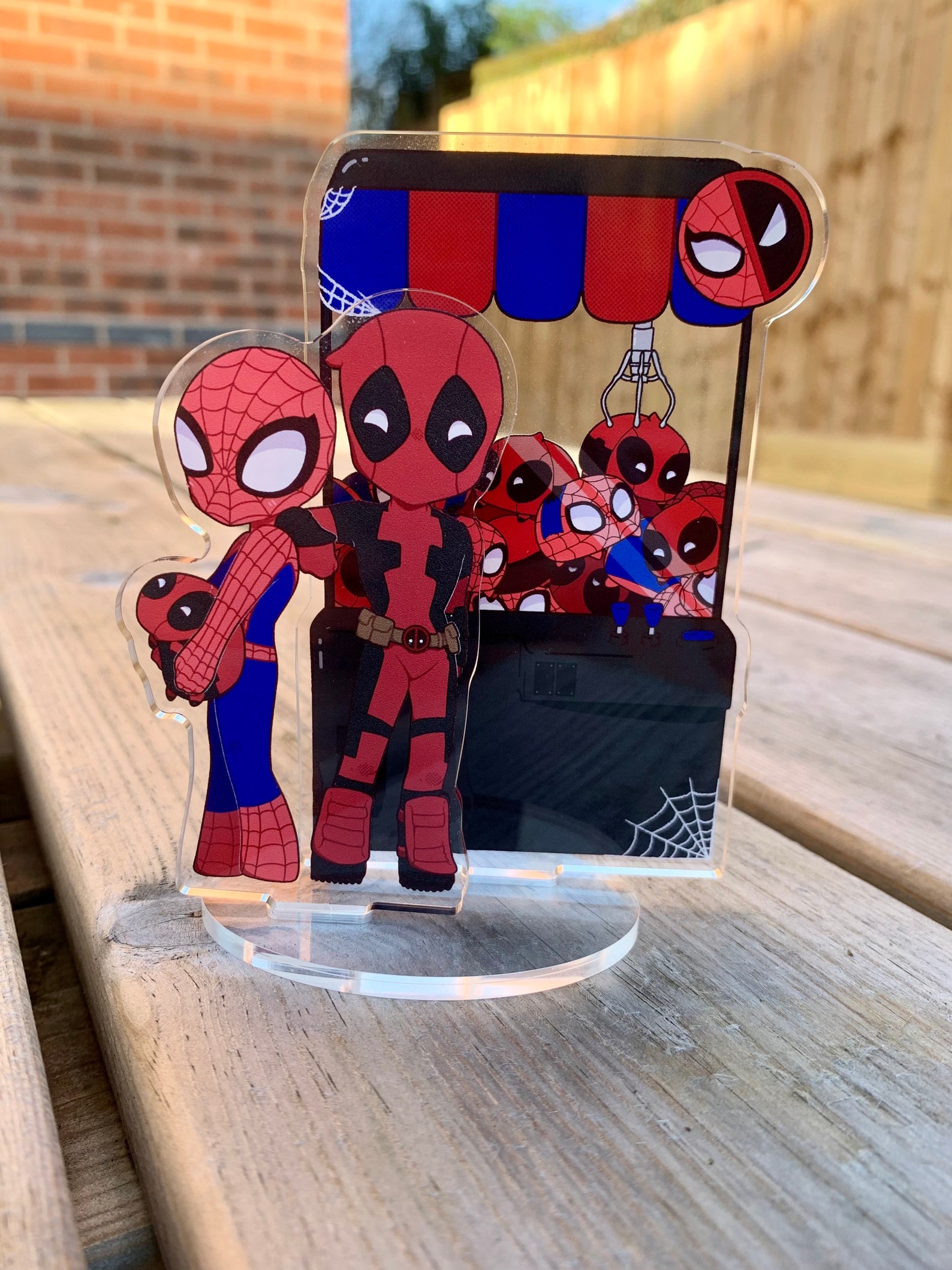Spideypool Acrylic Standee 4.3 Inches Double Sided Acrylic | Etsy