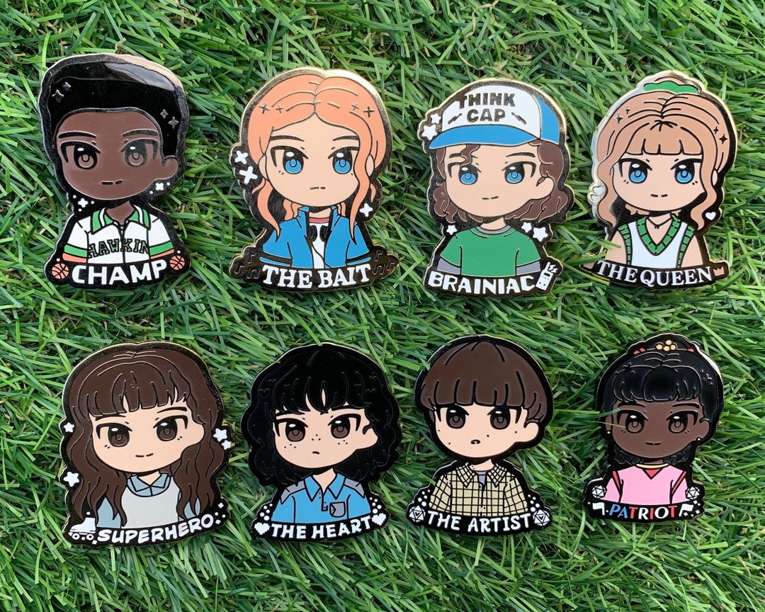 Strange Thingies Enamel Pins, the Party Pin Set - Etsy