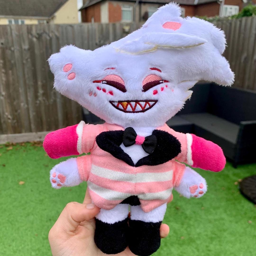 Angel Dust Plushie, Hazbin Hotel Plush, 20cm Stuffed Toy - Etsy