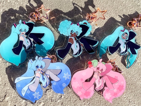Mikuverse Acrylic Charms Hatsune Miku Variant Acrylic - Etsy